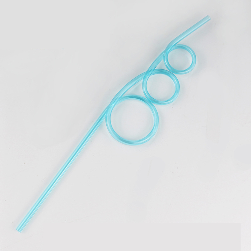 Crazy Reusable Drinking Straws Rainbow Plastic Silly Straws For Kids ...