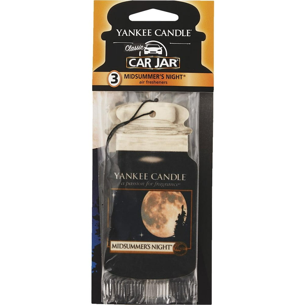 Yankee Candle Car Jar Classic Car Air Freshener, Midsummer's Night (3 ...