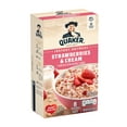 Quaker Instant Oatmeal, Strawberries & Cream, 8.4 Oz - Walmart.com
