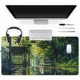 Anime Rainy Forest Bus Stop Mouse Pad 31.5 x 11.82 Inches Rubber Desk ...