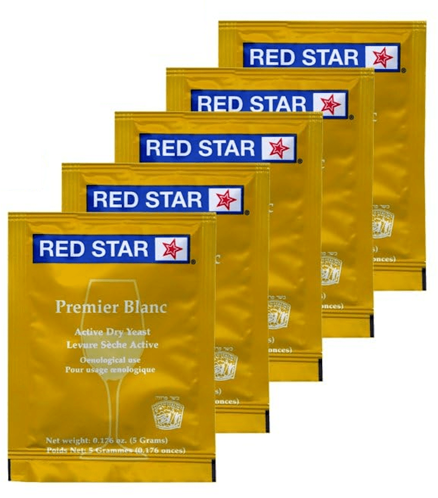 Red Star Premier Blanc Wine Yeast,5g - 5 packages - Walmart.com