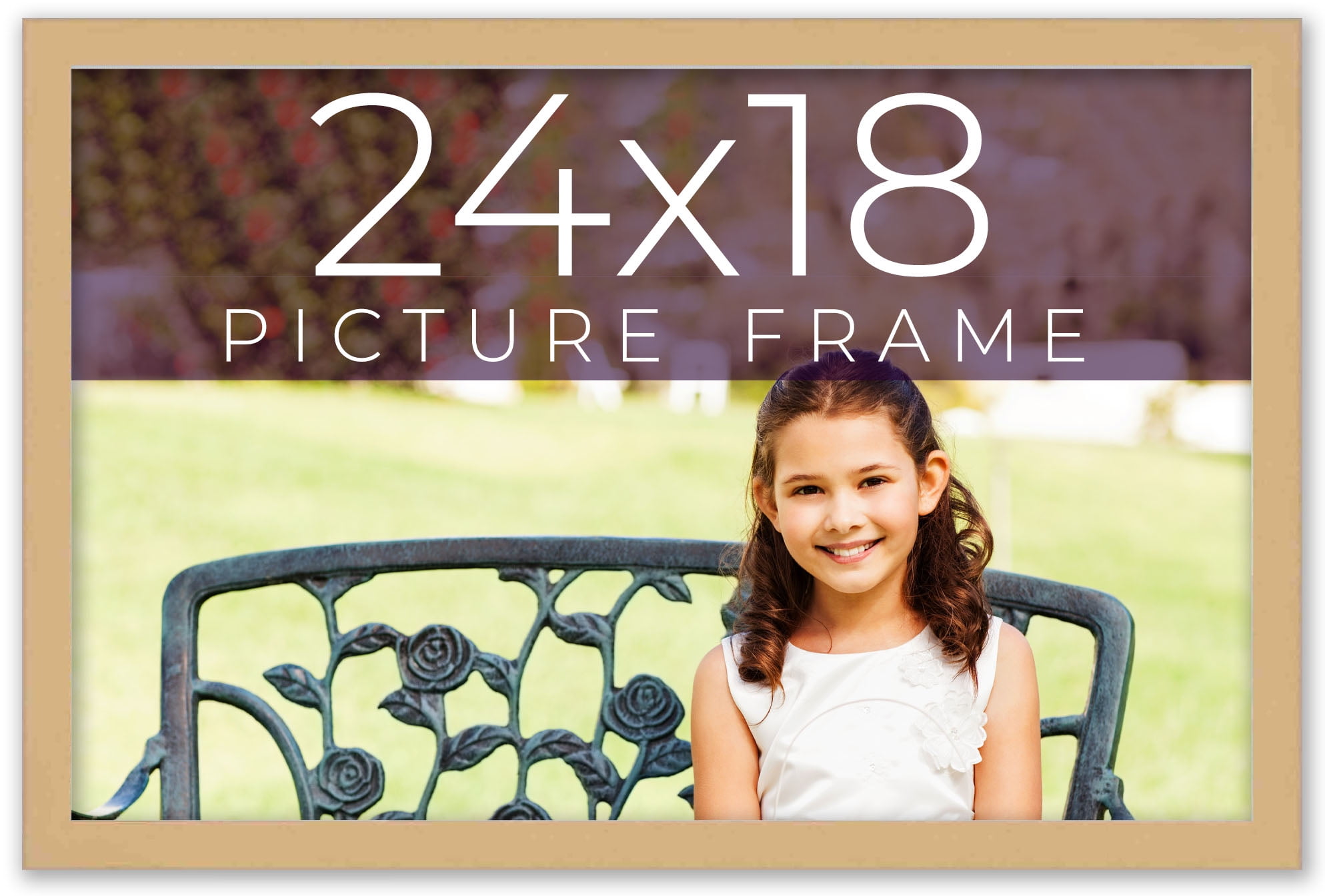 24x18 Shadow Box Frame Brown | 0.875 inches Deep Real Wood Contemporary ...