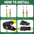 376Pcs Car Male Female Wiring Cable Socket Electrical Socket Plug ...