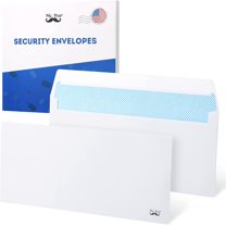 Universal #10 Business Envelope, Secure Sealable for Easy Close, 100 ...