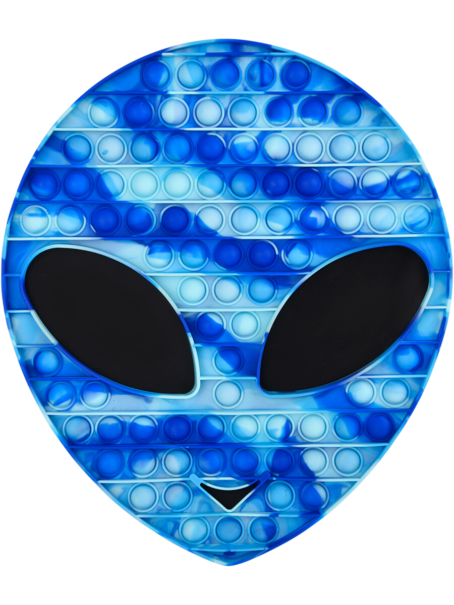 BlockBuster Costumes Jumbo Blue And Purple Alien Head Bubble Popper Toy ...