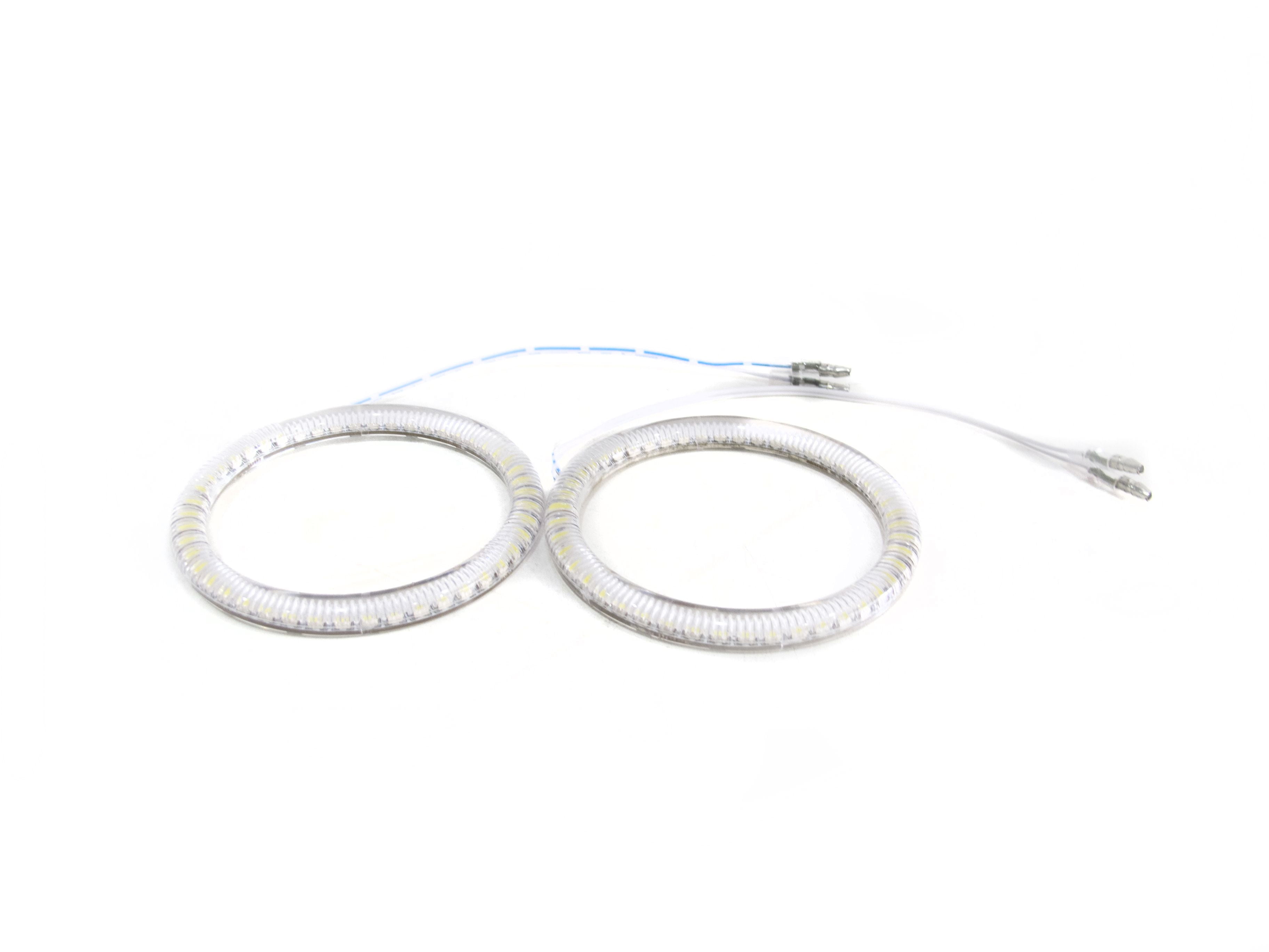 Pair of 90mm LED Angel Eyes Kits Red - Walmart.com