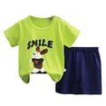Tfken Outfit Set For Children Girls Daily Wear Cartoon Print T-Shirts ...