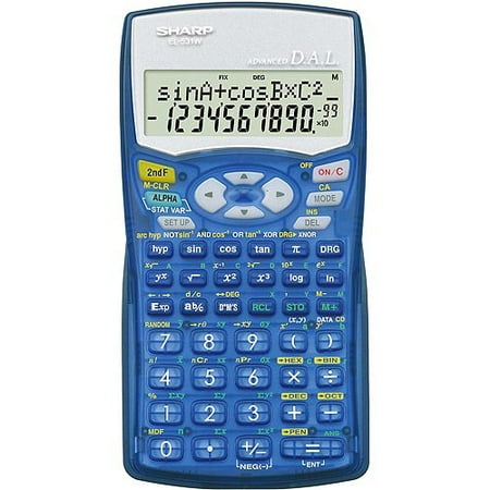 Sharp EL-531WBBL Scientific Calculator, Translucent Blue - Walmart.com
