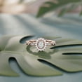 AFFY Halo Promise Ring for Women, 0.30 Carat (ctw) Oval and Round Lab ...