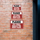 Classic Framed Plus Please Put Tools Back In The Right Place Wall or ...