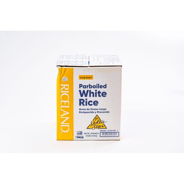 Delta Star White Parboiled Rice 25 lbs Enriched And Long Grain (11.3 Kg ...