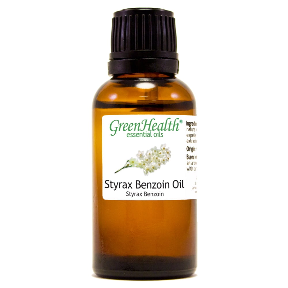 Styrax Benzoin Essential Oil 30 ml (1 fl oz) Glass Bottle w/ Euro ...