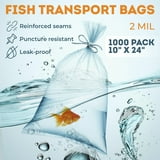 Clear Plastic Fish Bags for Live Fish, 10 x 24 Inch. Pack of 1000 ...