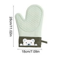 FHBVT 1Pc Food Grade Silicone Oven Gloves Heat-Resistant 300℃ Anti-Slip ...