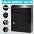 VORVIL Secure Outdoor Large Mailbox - Theft-Proof Lockable Drop Box for ...
