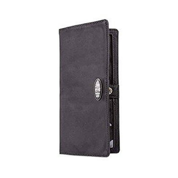 big skinny women's executive bi-fold checkbook slim wallet, holds up to ...