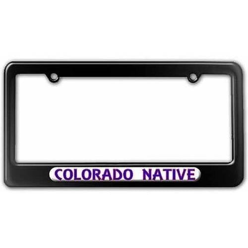 Colorado Native, State Pride License Plate Tag Frame, Multiple Colors ...