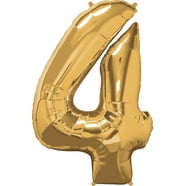 Way to Celebrate 44" Number 5 Gold Balloon - Walmart.com