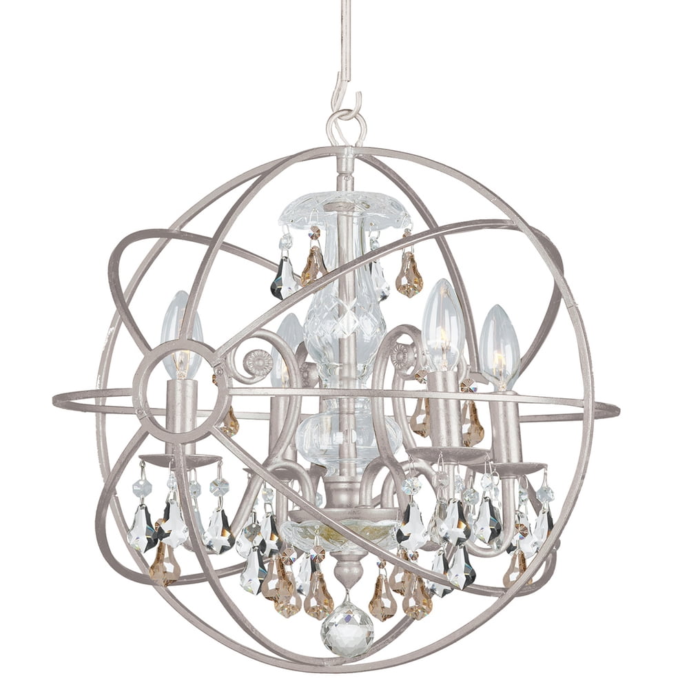 Crystorama 9025-OS-GS-MWP Solaris Mini Chandelier, English Bronze ...