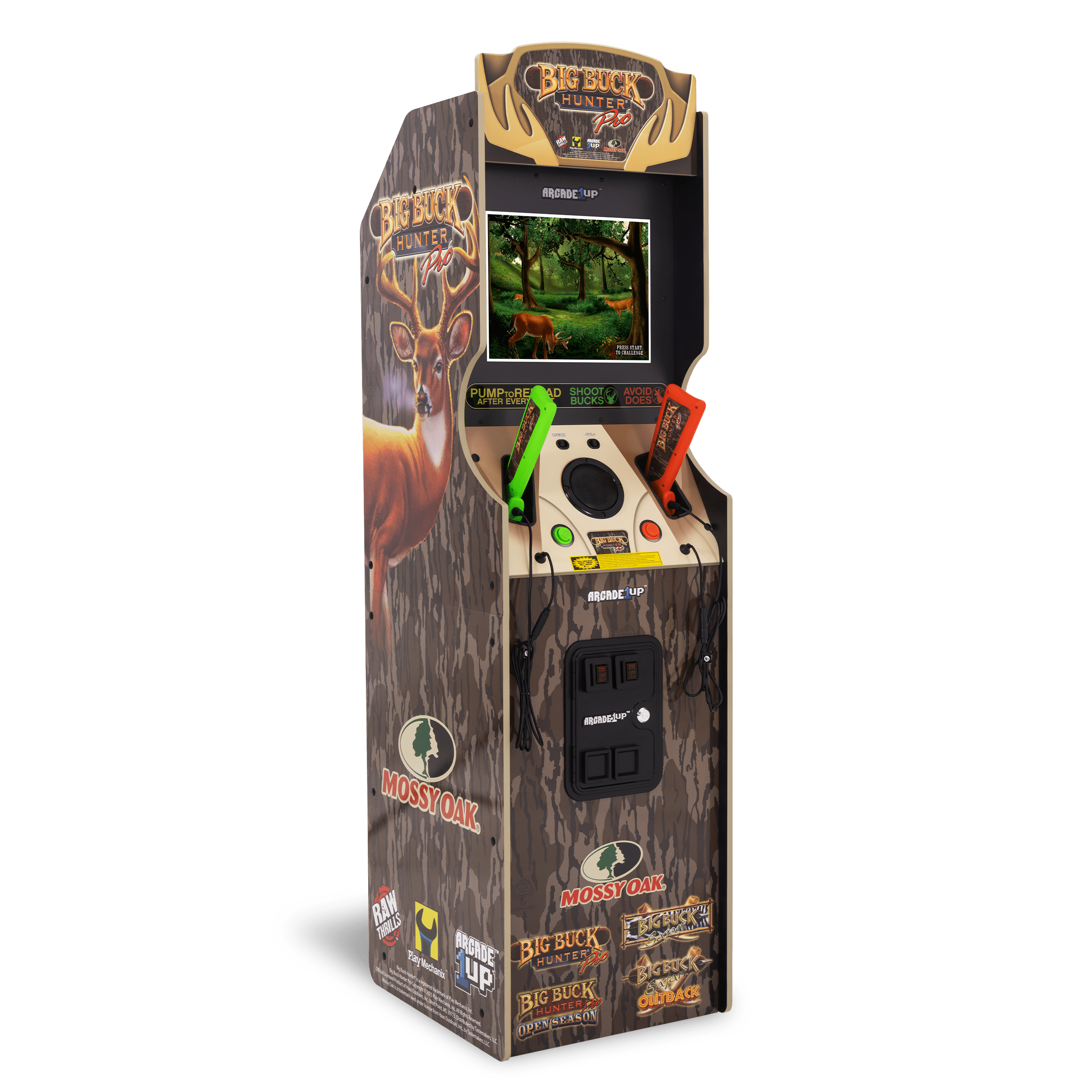 Arcade1Up Big Buck Hunter Mossy Oak Deluxe Arcade Machine, built for ...