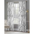 Classical Black White Sheer Curtains 84 inches Long, Tree Branch ...