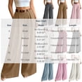 Ailaofu Women's Fall High Waist Pleated Wide Leg Suit Pants Casual ...