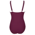 AHTJRT Women's One Piece Swim Dress Push-Up Slimming Tummy Control ...