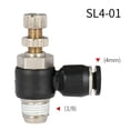Easy to Install Pneumatic Push In Fitting with Air Flow Speed Control ...