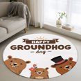 3.3ft Round Rug Groundhog Day Area Rugs for Living Room Bedroom ...