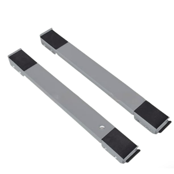 2 Pieces Washing Machine Refrigerator Adjustable Mobile Steel Base ...
