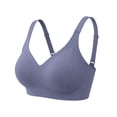 Bras for Women No Underwire Casual Back Hook Bra Support Back Closure ...