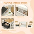Qaba 3PC Kids Table & Chair Set with Blackboard & Storage - Walmart.com