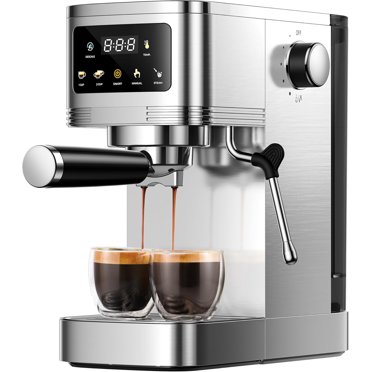 LINKChef Espresso Machine 20 Bar, Small Espresso Maker with Milk ...