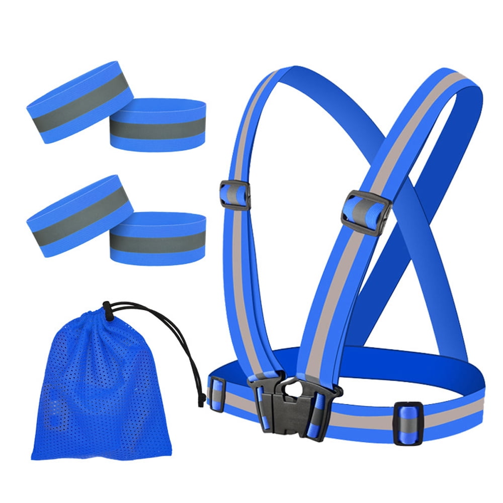 Reflective Running Strap Vest Stripes Reflective Vests Running Cycling ...