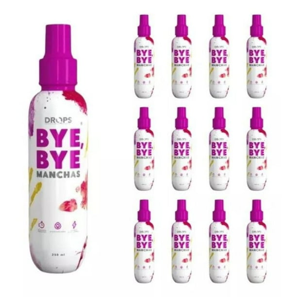 Drops Quitamanchas BYE BYE Manchas 250 ml X12 | Bodega Aurrera en línea