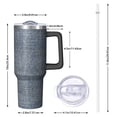 40oz Tumbler with Handle and Straw, Vacuum Insulated Stainless Steel ...