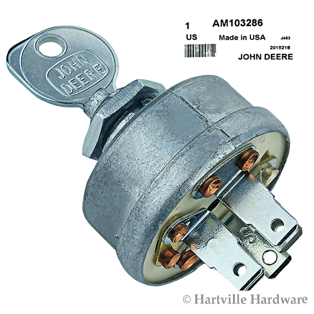 John Deere Original Equipment Ignition Switch with Key#AM103286 ...