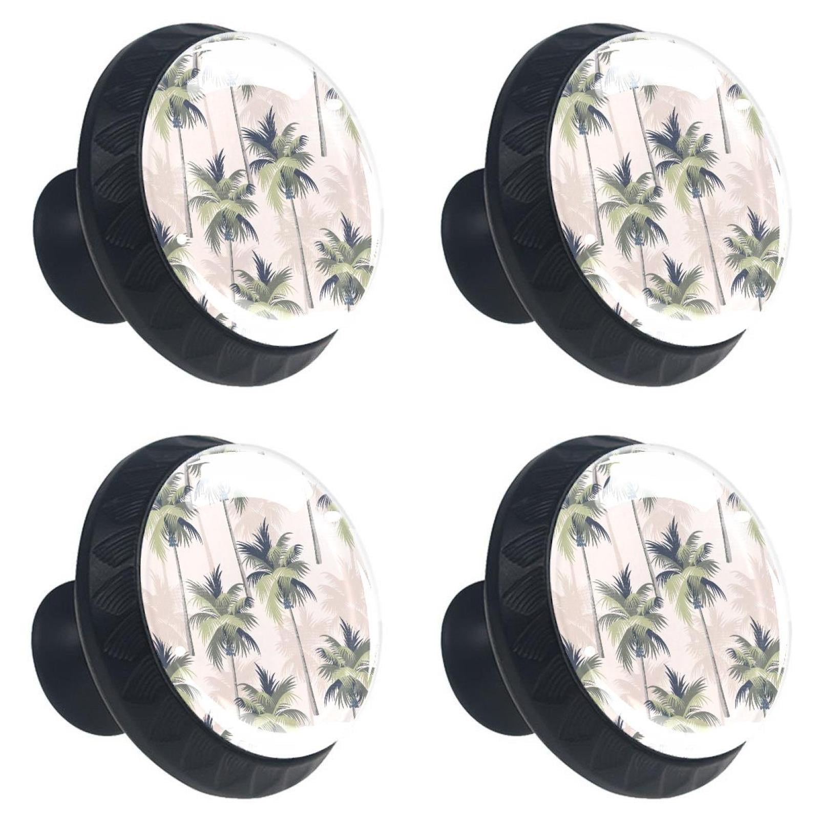 4 Pcs Tropical Palm Trees Knobs for Kitchen Cabinet Cupboard Dresser ...