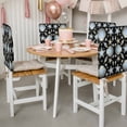 Blue Neon Coastal Chair Back Covers Set of 6 Seashell Starfish Summer ...
