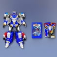 Metal Cardbot S BluecopS Transforming Police Car Robot Toy with Card ...