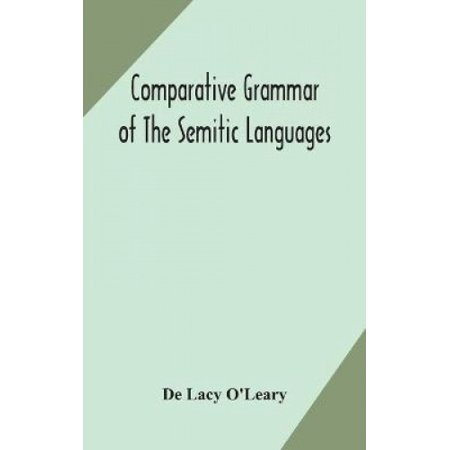 Comparative grammar of the Semitic languages | Walmart Canada