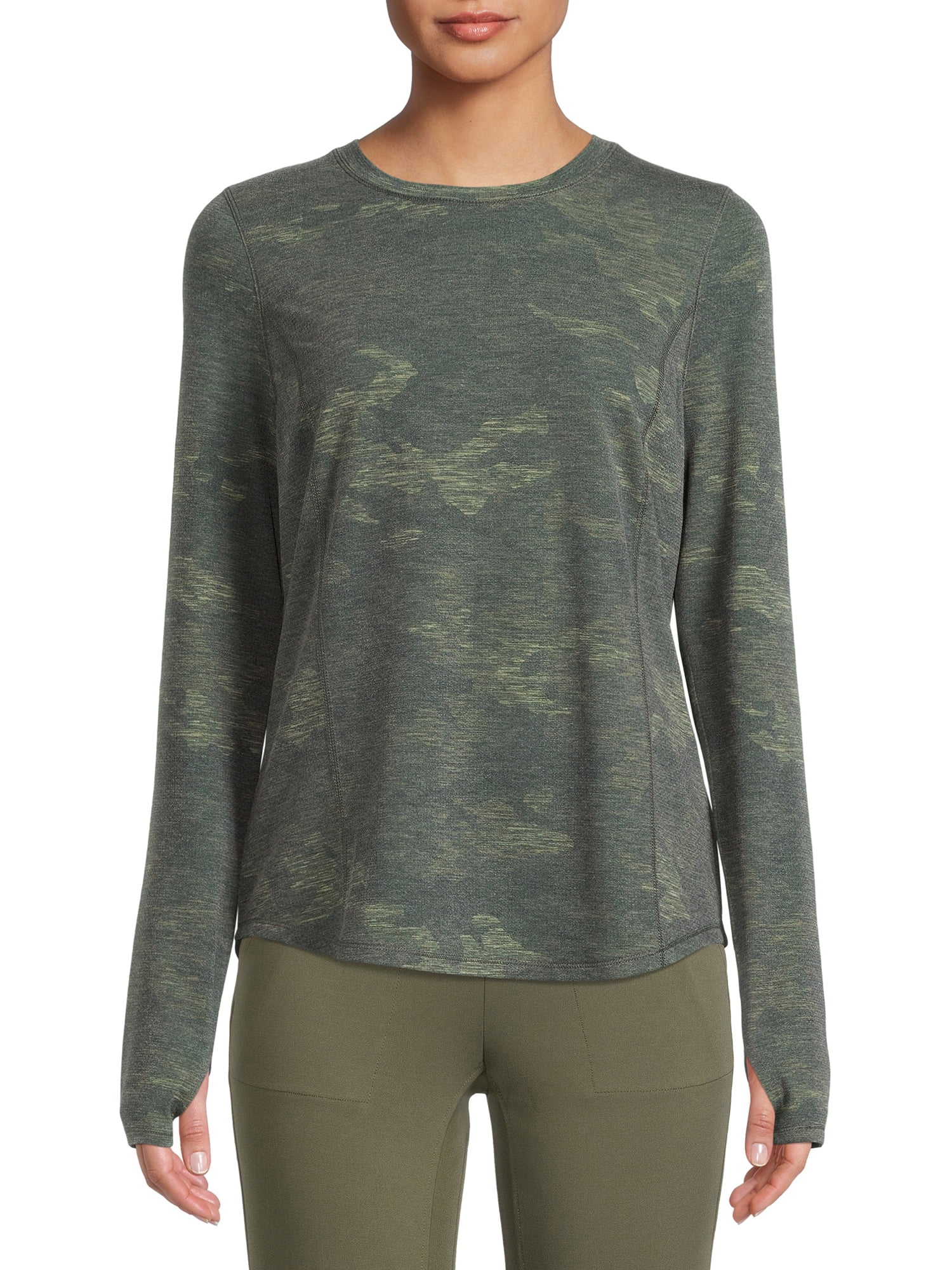 Avia Women's Performance Long Sleeve T-Shirt - Walmart.com