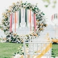 4 Rolls 2" W x 5Yd Orange Handmade Fringe Chiffon Silk Ribbon, Frayed ...