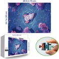 1000-Piece Adult Wood Jigsaw Puzzle, Cute Pink Axolotl in Underwater ...