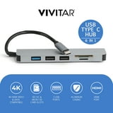 Vivitar 6-in-1 Multi-Port USB Hub with HDMI Laptop Adapter for ...
