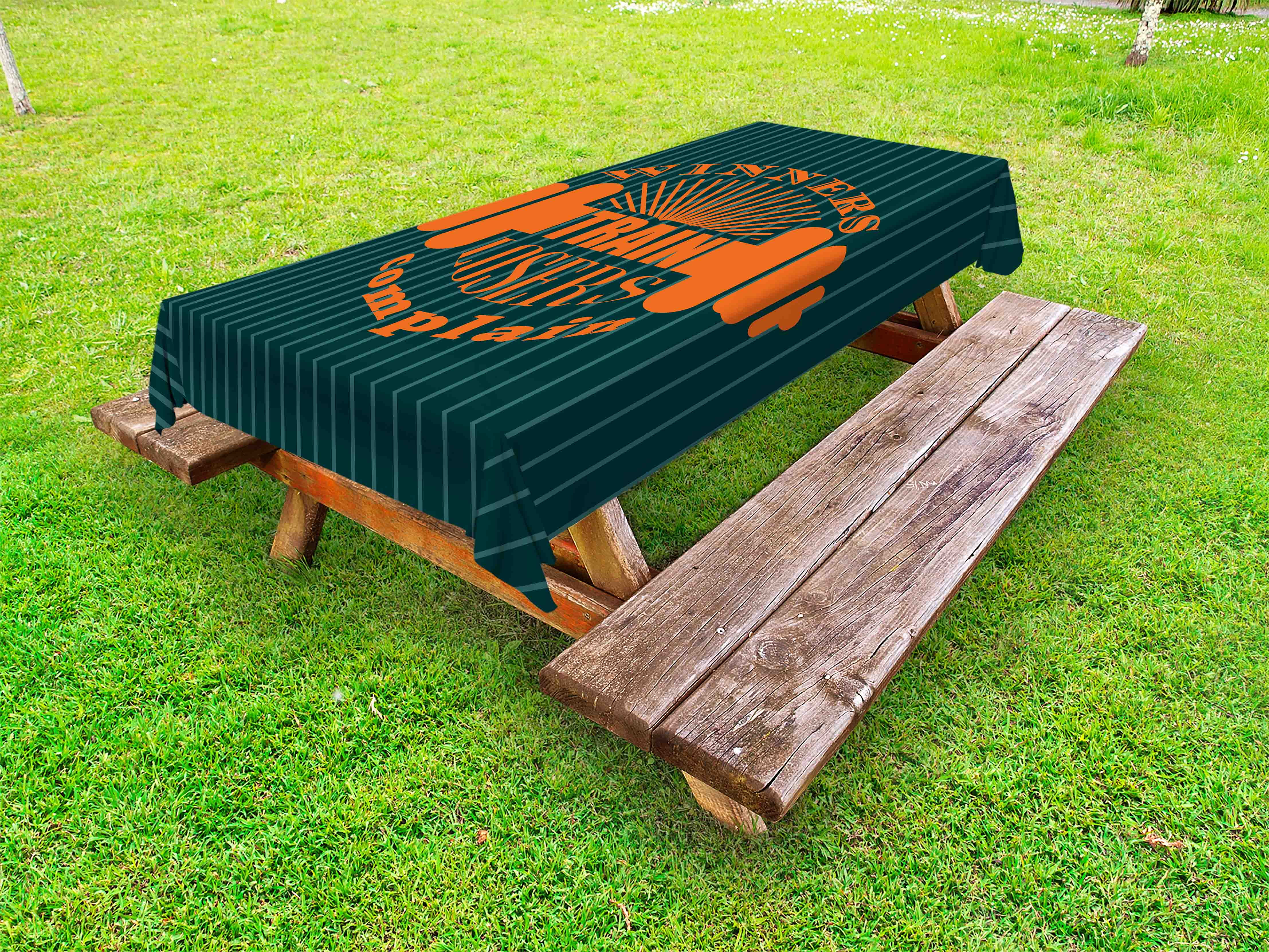 Fitness Outdoor Tablecloth, Winners Train Losers Complain Quote Design ...