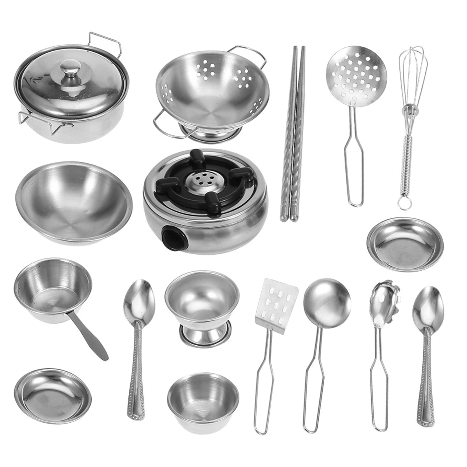 Click here for Ymiko Kitchen Toys Stainless Steel Cookware Pan To... prices