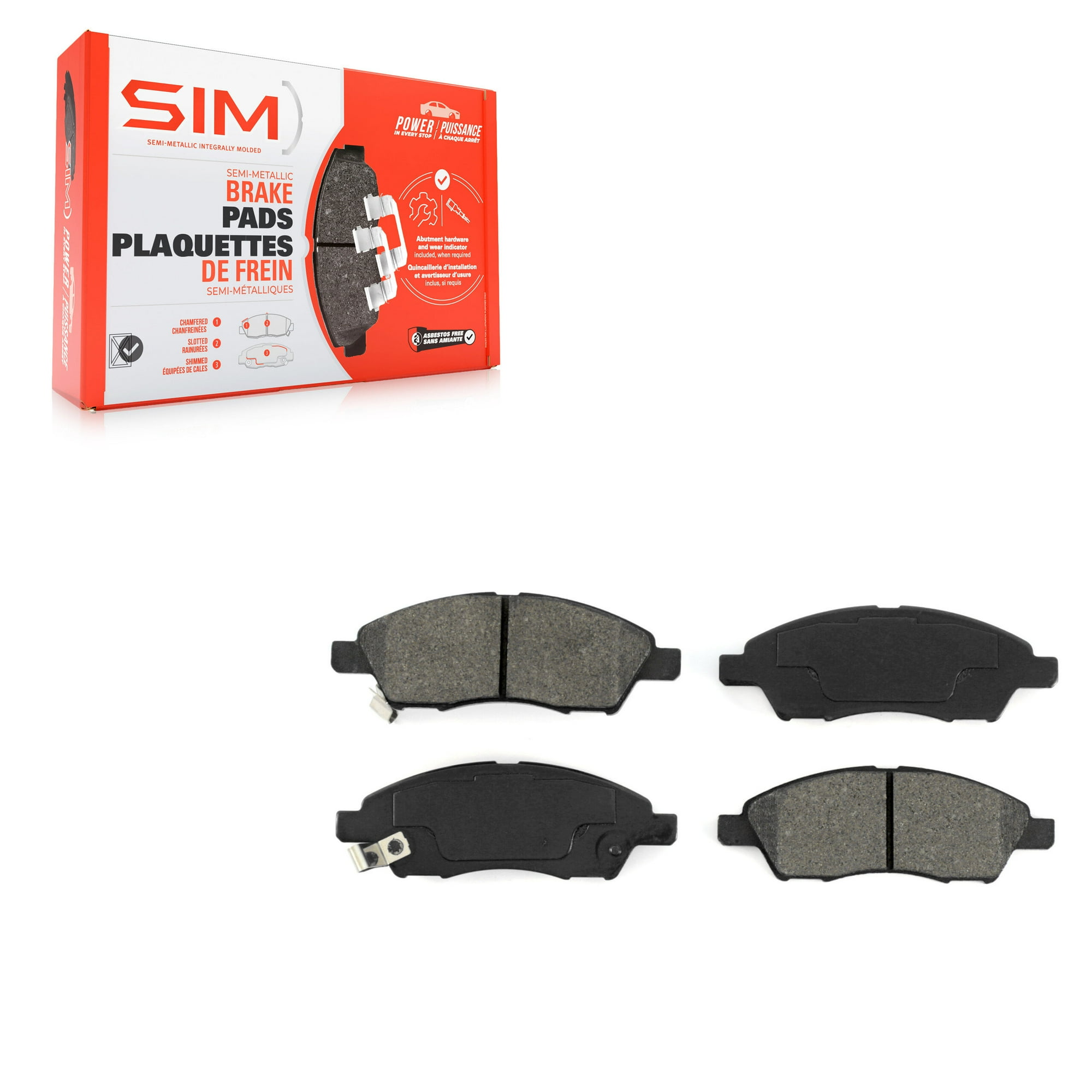 Click here for Sim Front Semi-Metallic Disc Brake Pads Sim-1592 F... prices