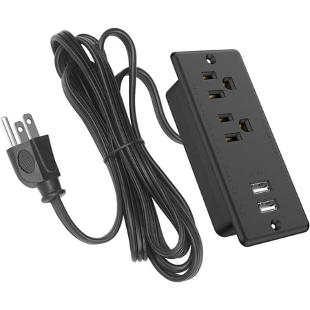Conference Recessed Power Strip with USB Ports, ETL Listed Furniture ...