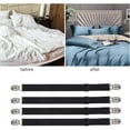 Adjustable Bed Sheet Clips,Sheet Fasteners Holder Straps and Suspender ...